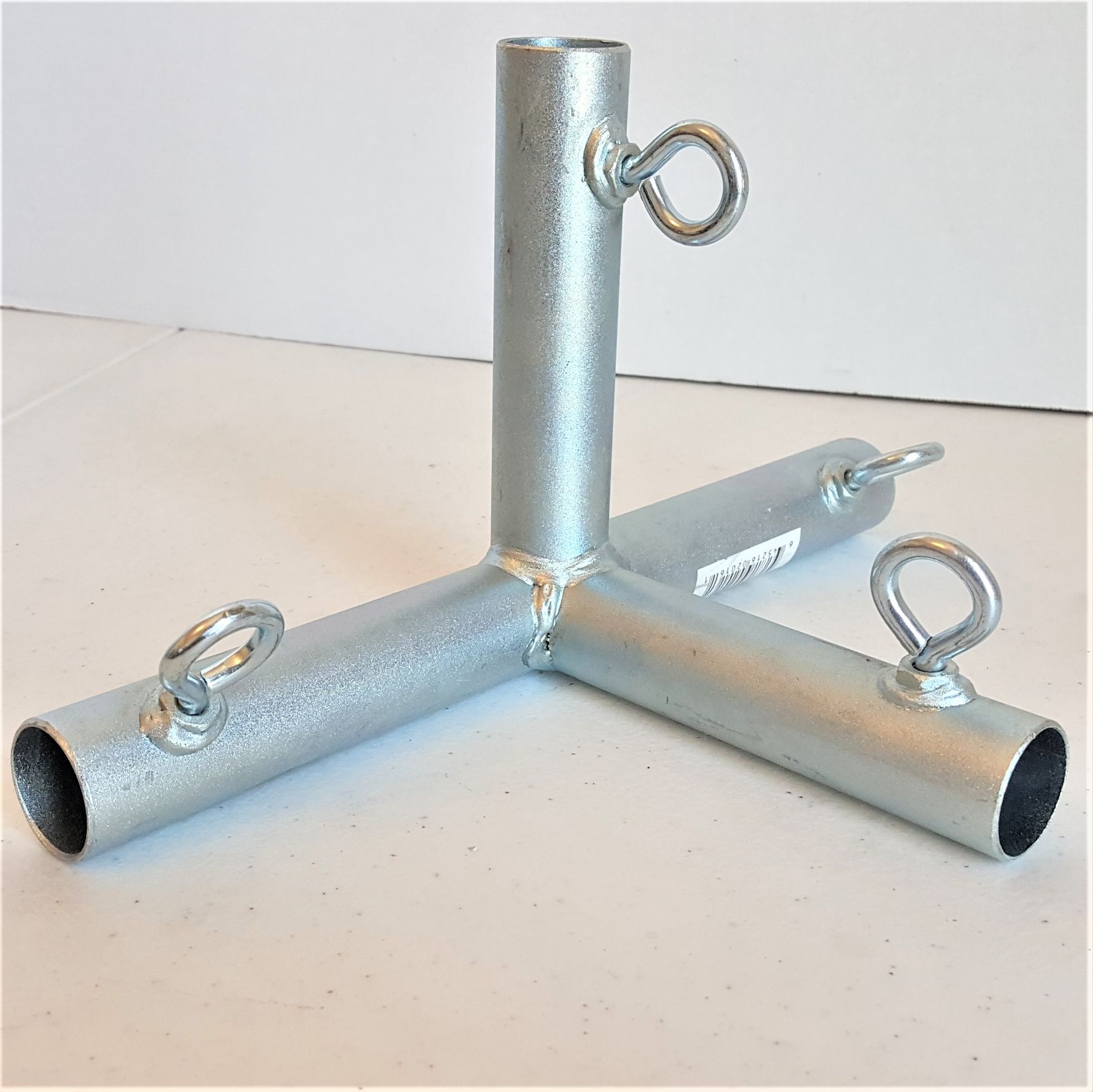 4 way FLAT EDGE 1 5/8" STRAIGHT LEG BATTING CAGE FITTING (FWF4) - F/S